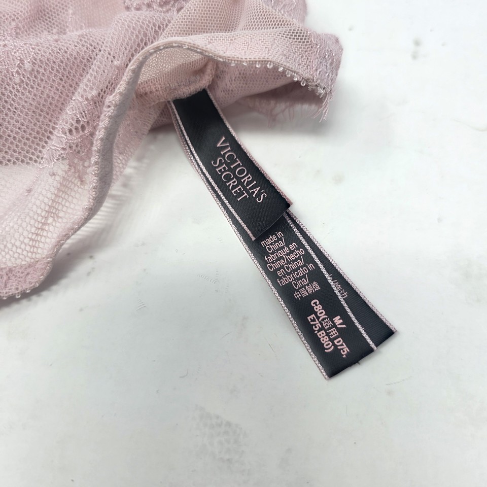 Victoria's Secret Very Sexy Pink Crop Lace Top Light Pink Women's ...