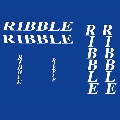 Ribble Bicycle Decals-Transfers-Stickers - White - n.100 | eBay UK