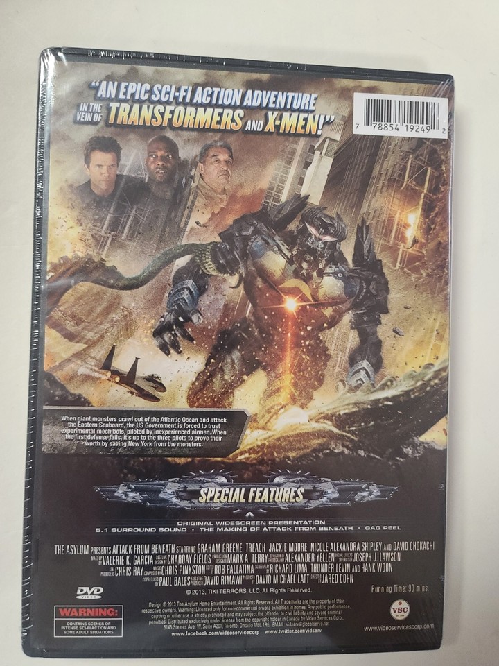 Attack From Beneath , New DVD ( Monsters vs Machines ) | eBay