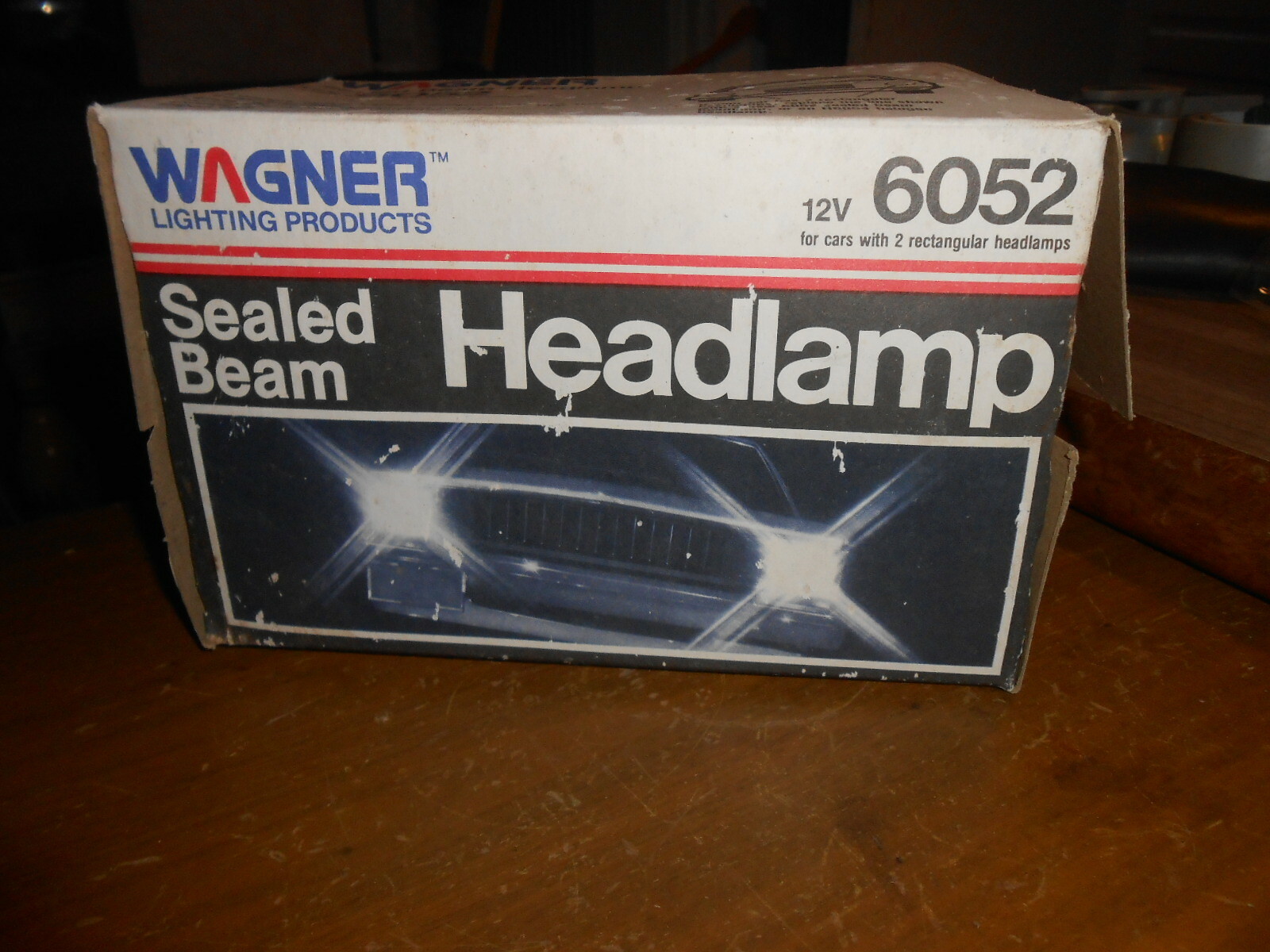 NOS Vintage Wagner Rectangular Sealed Beam 4"X 6" Headlamp High Low ...