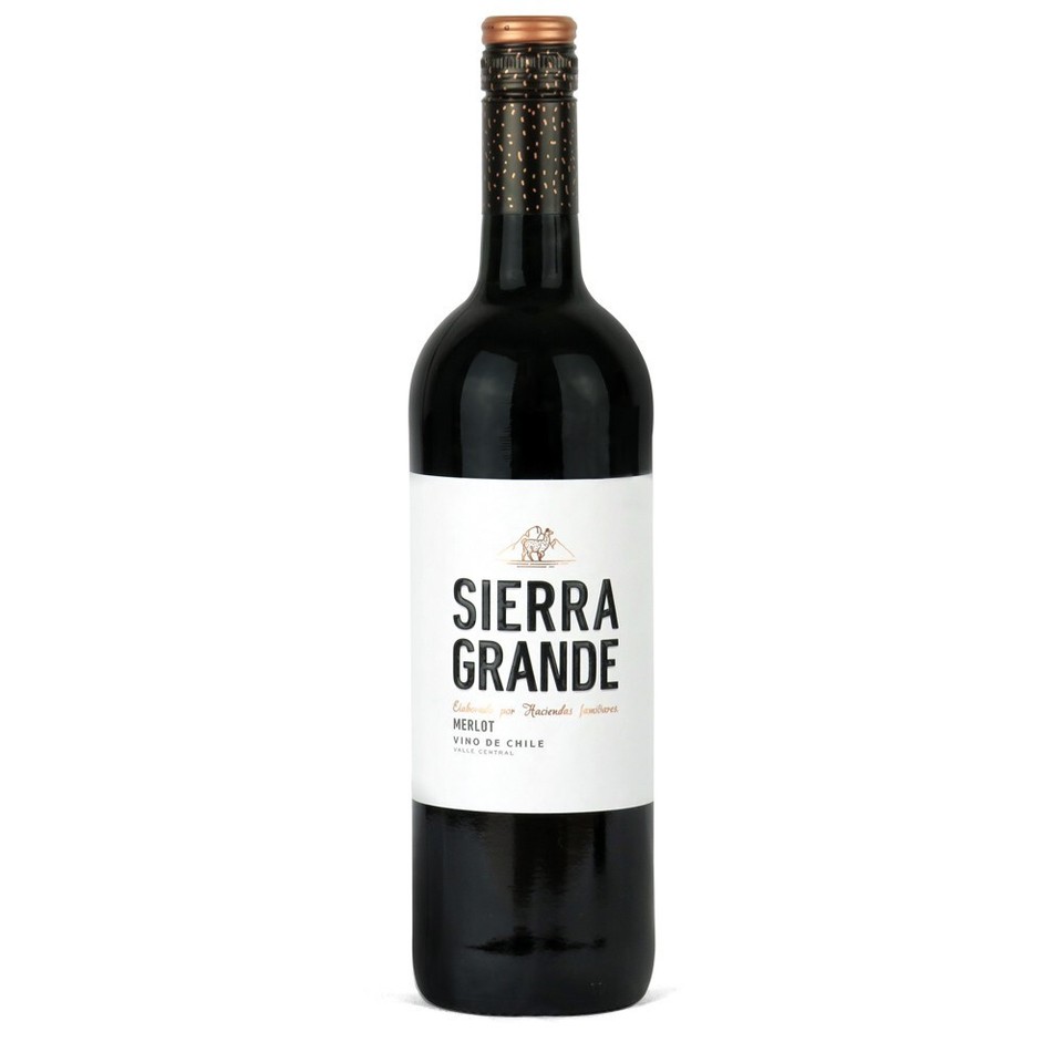 Sierra Grande Merlot | 6 x 75cl Bottle Red Wine Case | Premium Wine ...