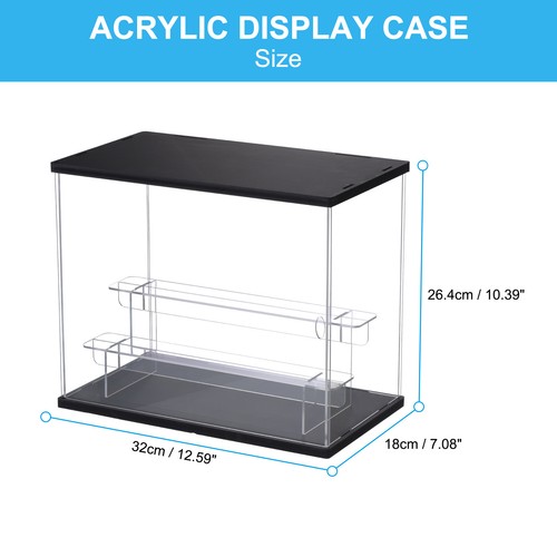 3 Tier Acrylic Display Case Transparent Dustproof Showcase Display ...