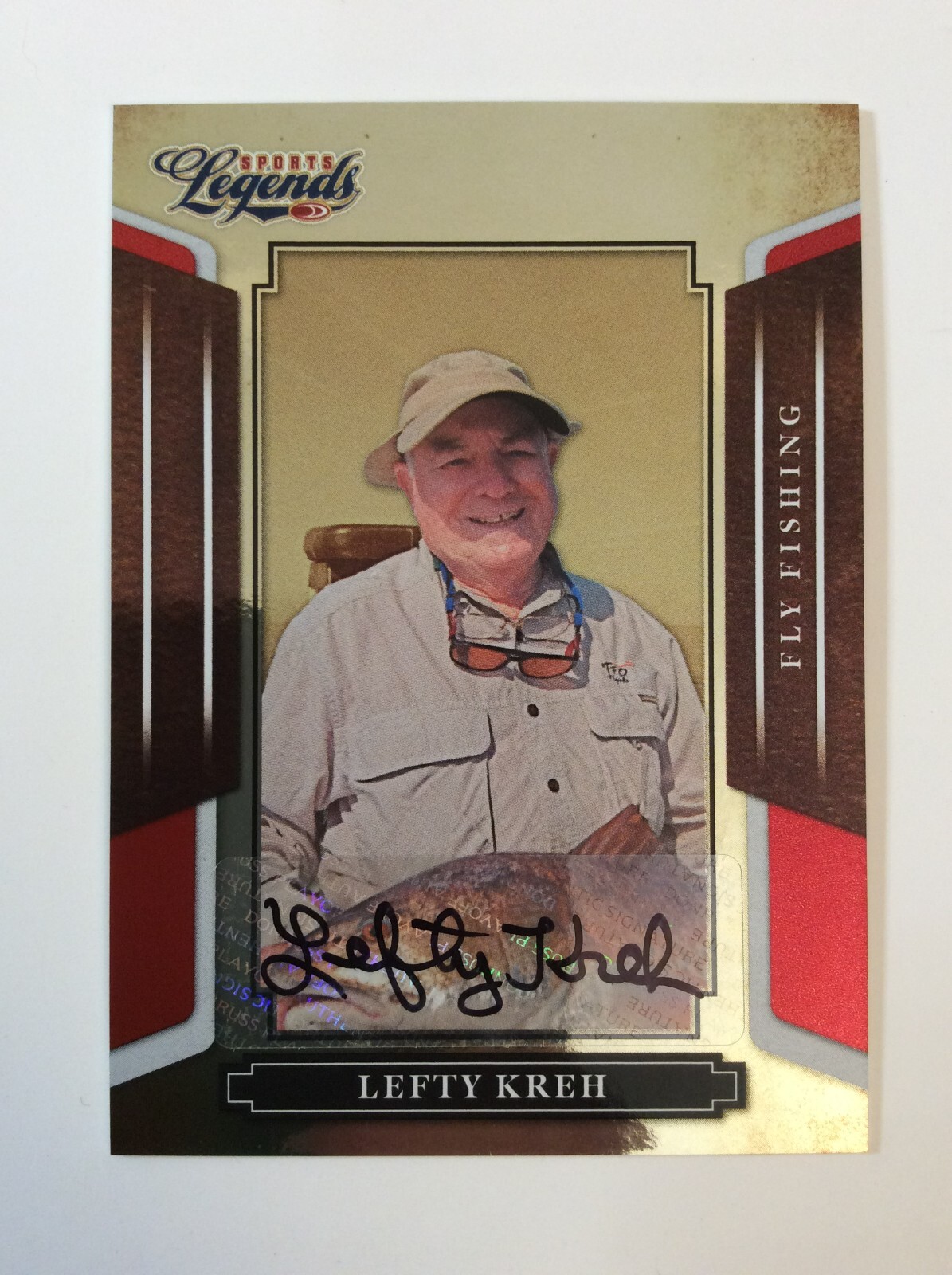 2008 DONRUSS SPORTS LEGENDS LEFTY KREH AUTOGRAPH - RED 592/1250 - FLY ...