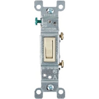 20-Do it Residential Grade 15 Amp Toggle Single Pole Switch Ivory C21 ...