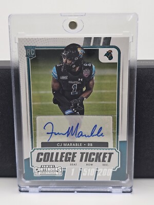 2021 Panini Contenders #320 CJ Marable Auto Chicago Bears Rookie | eBay