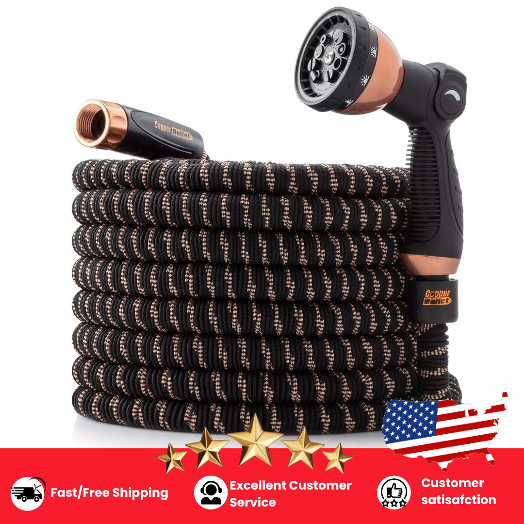 Pocket Hose Copper Bullet - AS-SEEN-ON-TV, 100ft Expandable Lightweight ...