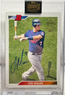 Joe Mauer 2022 Topps Archives Signature Series '10 Bowman Autograph ...