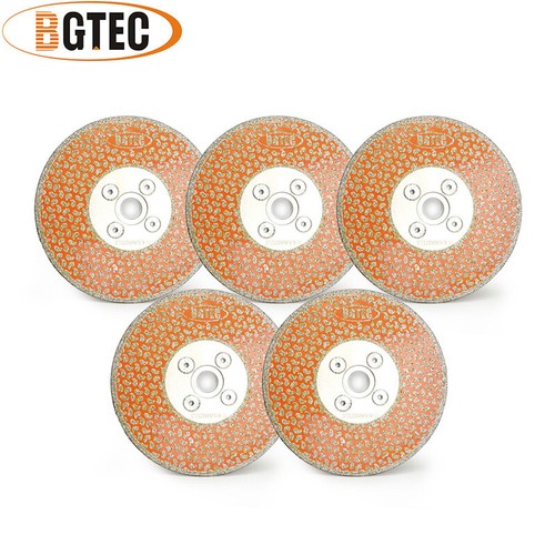 5pcs 5 in Diamond Electroplated Cutting Disc Grinding Marble Granite ...