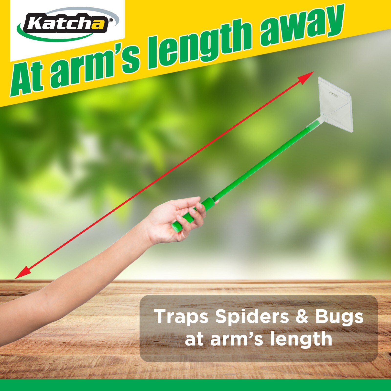 Katcha® Humane Spider Catcher - Trap Spiders & Insects at Arms Length ...