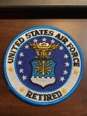 United States Air Force Retired Patch – USAF Eagle Emblem, Military ...