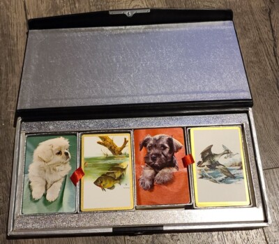 Playing Cards 4 Decks Sportsman's - Fred Sweney Artwork- Woodcock ...