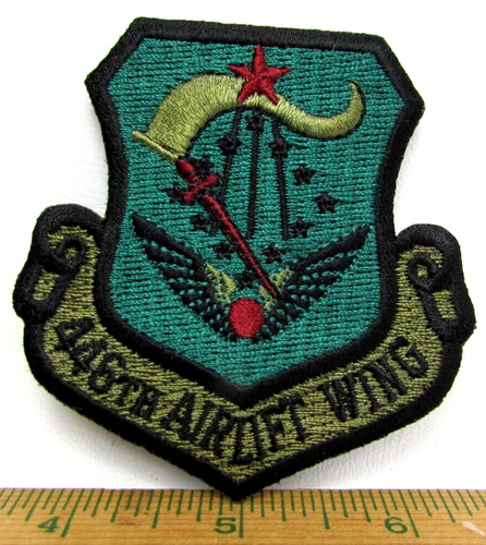 Vintage 446th Airlift Wing Jacket Patch McChord Field AFB Washington ...