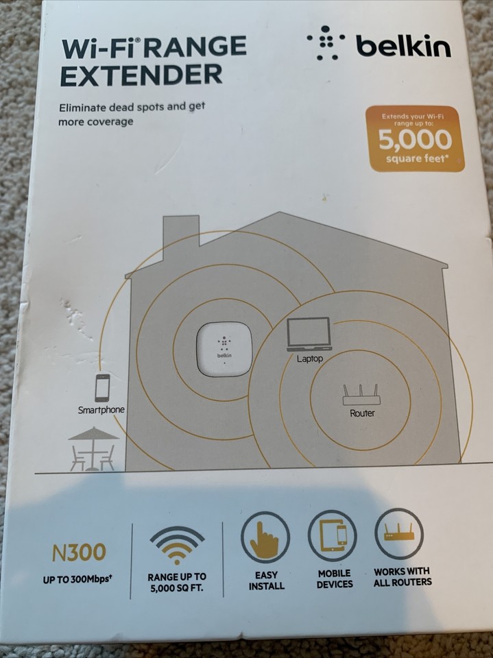 Belkin Wi-Fi Range Extender Open Box | eBay