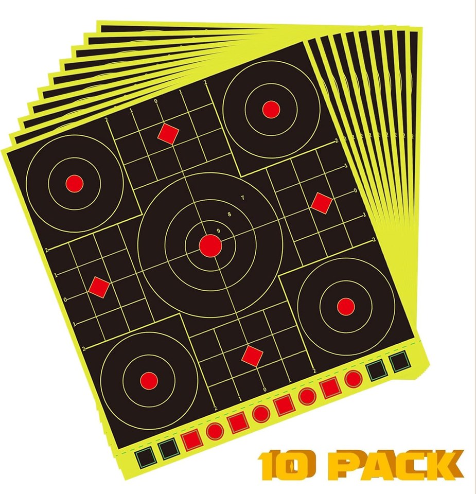 12X12” Splatter Targets for Shooting – Reactive Fluorescent Feedback ...