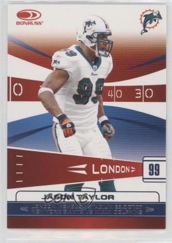2007 Donruss International Series Jason Taylor #4 HOF | eBay