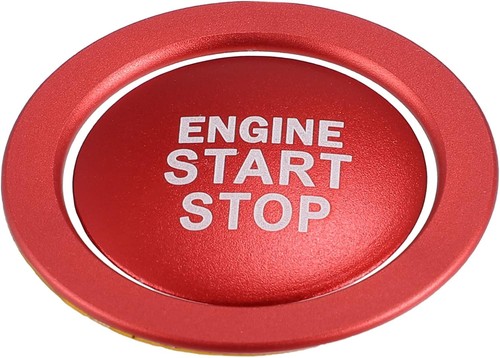 Engine Start Stop Ignition Button Overlay Cover Decal Interior Trim Red ...