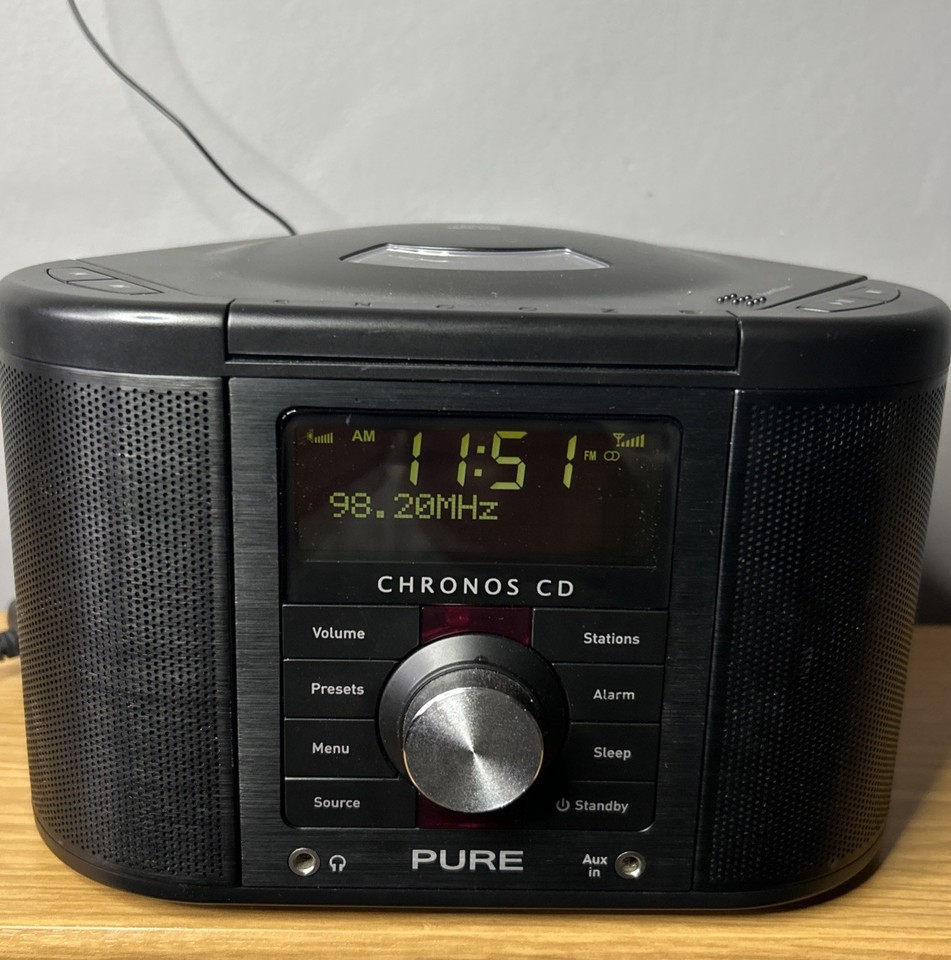 Pure Chronos CD Series II Digital Alarm Clock Radio Good Working ...