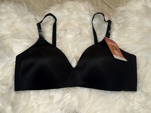 Warners 01056 No Side Effects Contour Bra Lined Wire Free Womens 34C ...