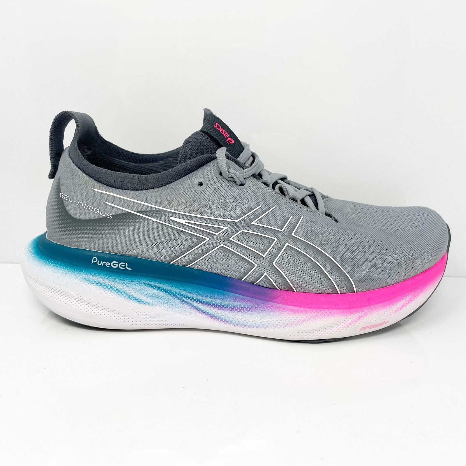 Asics Womens Gel Nimbus 25 1012B356 Gray Running Shoe… - Gem