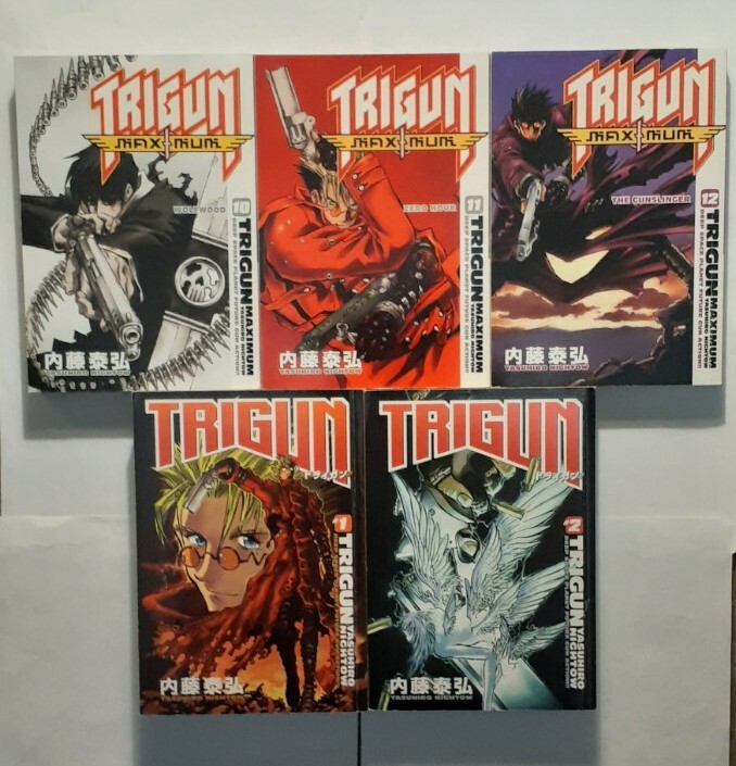 TRIGUN Maximum Vol. 1-12 1ST PRINTINGS & Deep Space 1 & 2 English Manga ...
