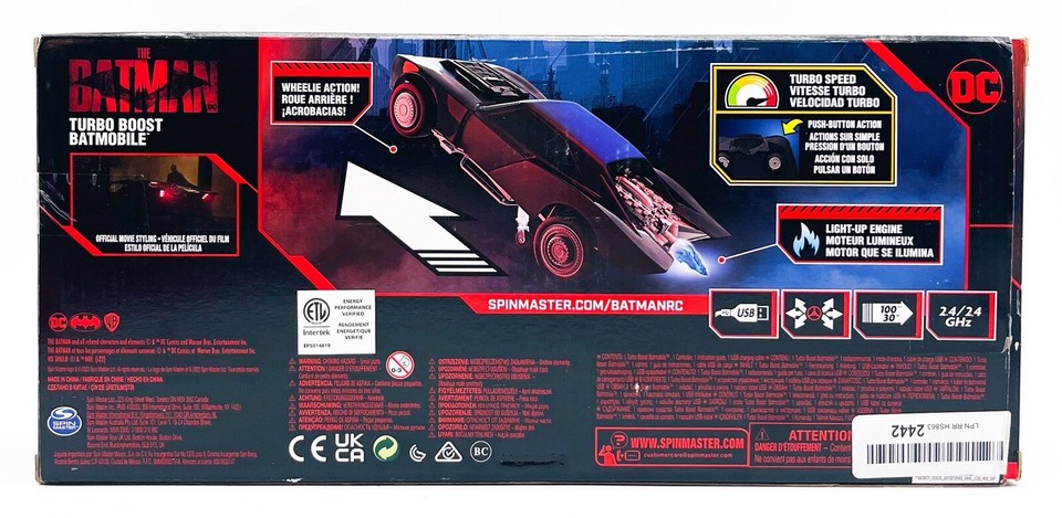 DC Comics The Batman Turbo Boost Batmobile R/C Remote Control Car 2 ...