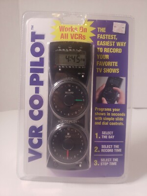VCR Co-Pilot Remote Control TV Show Programmer Record Program Shows NEW ...