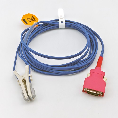 Red 20pin SpO2 Sensor Adult Ear Clip Pulse for Masimo Rainbow Radical-7 ...