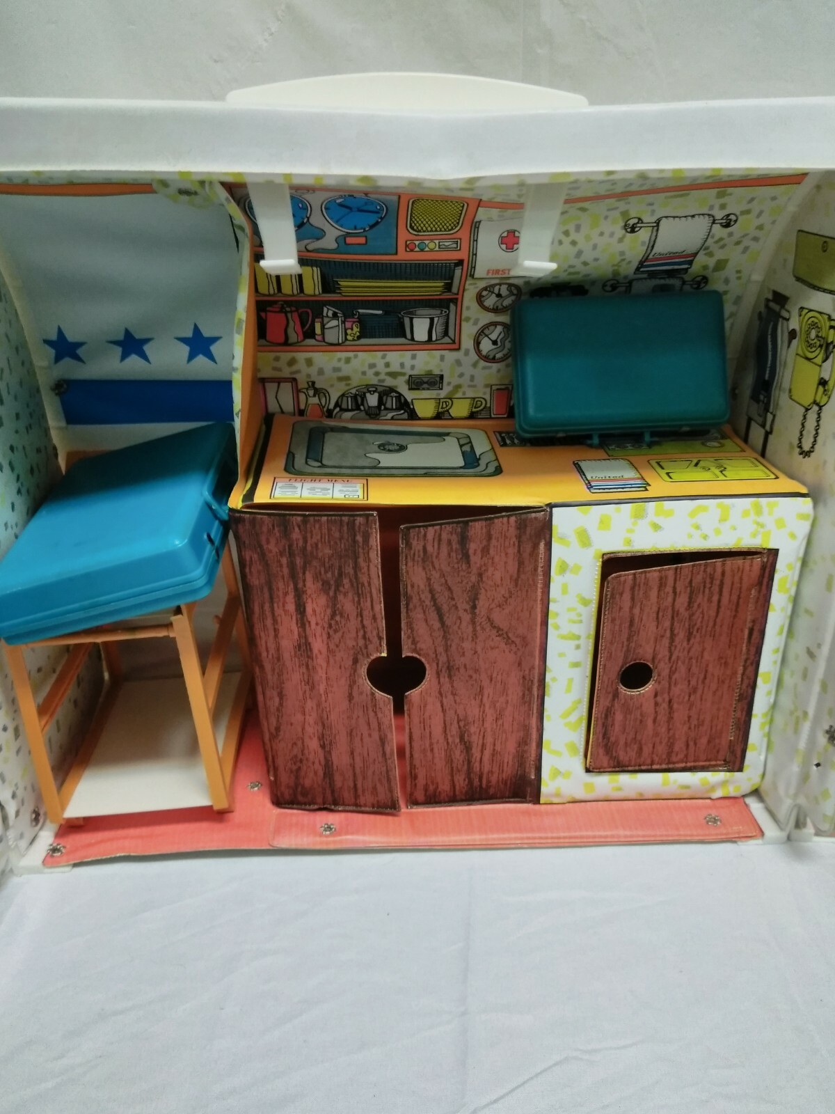 Vintage Barbie Friend Ship American Airlines Play Set Retro Plastic ...