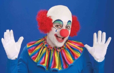 Bald Cap Mens Halloween Red Clown Wig | eBay