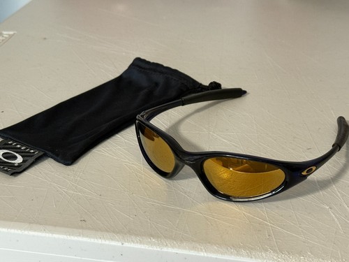 Oakley Minute 1.0 Crystal Blue Frame 24K Iridium Lens Gold Icons 04-098 ...