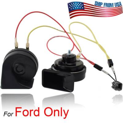 12V 125db Snail Horn For Ford Escape Edge Explorer F-150 Fusion Transit ...