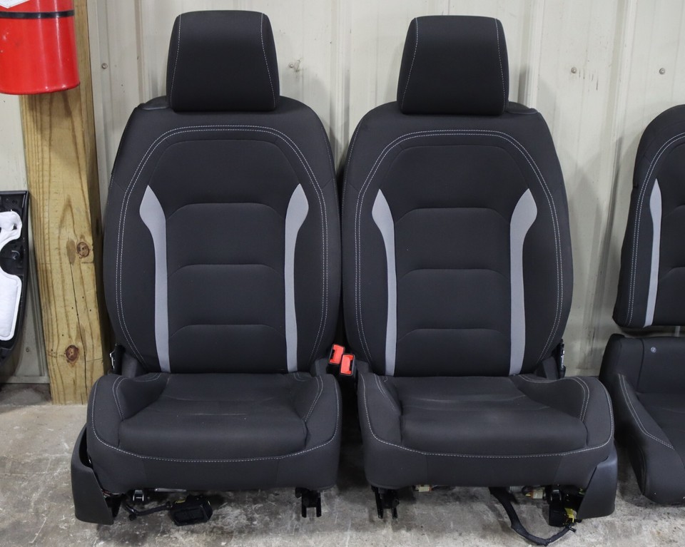 2016-2024 Chevy Camaro SS LT1 Black Cloth Front & Rear Power Seats USED ...