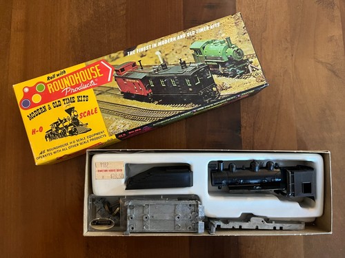 Vintage Roundhouse HO 0-6-0 steam switcher with tender kit (unbuilt ...