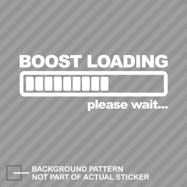 Boost Sticker Boost Loading Decal Etsy