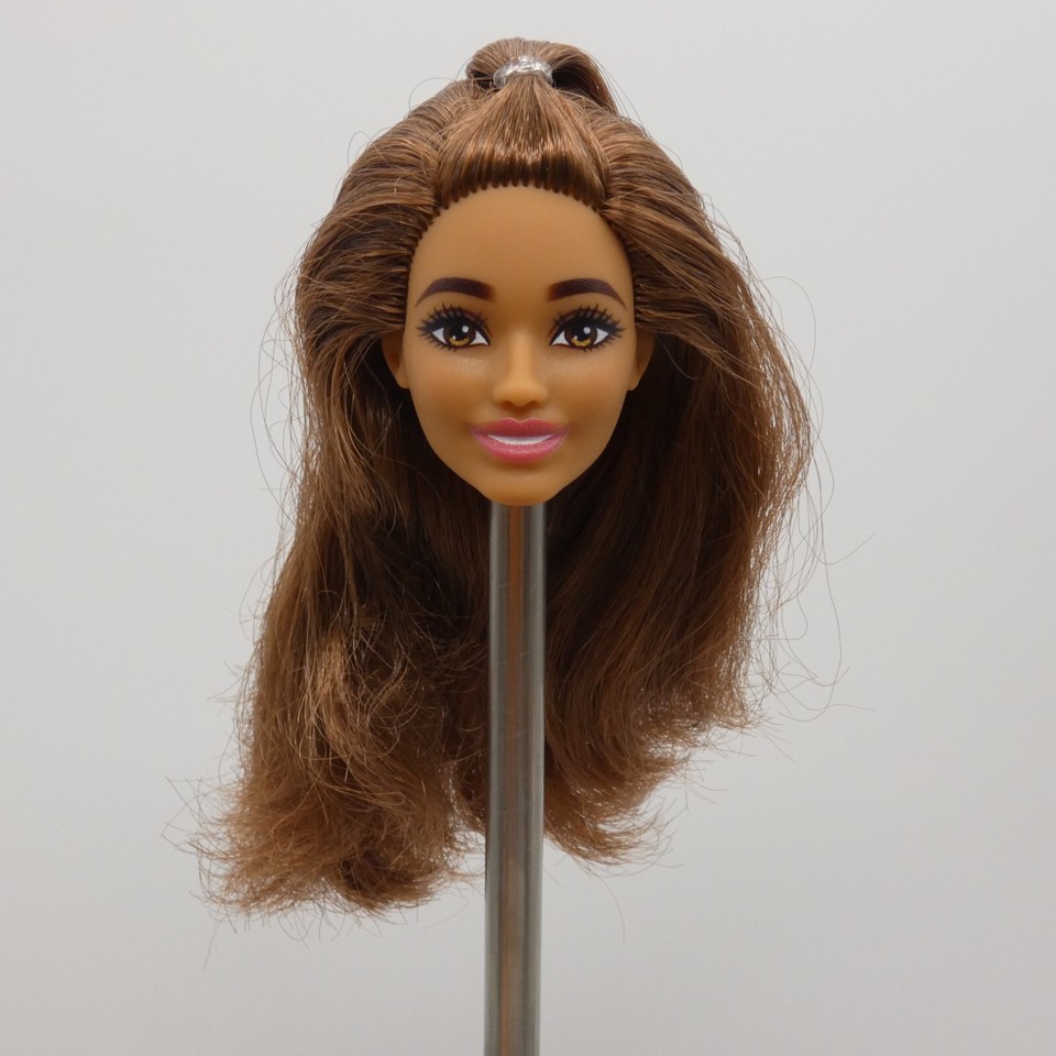 Barbie Fashionistas 217 Doll Head Medium Light Skin 65th SuperStar 2024 ...