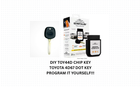 DIY New Toyota Replacement Uncut 4D-67 Transponder Chip Ignition Key ...