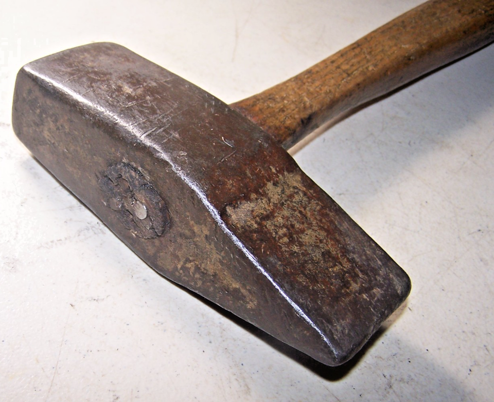 Antique Blacksmith 4 lb Straight Peen Sledge Hammer | eBay