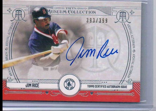 2016 Topps Museum Collection On Card Auto Jim Rice 393/399 #AA-JR | eBay