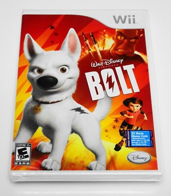 Walt Disney BOLT ⚡ (Nintendo Wii, 2008) 🐕 NEW FACTORY SEALED MINTY 💥 ...