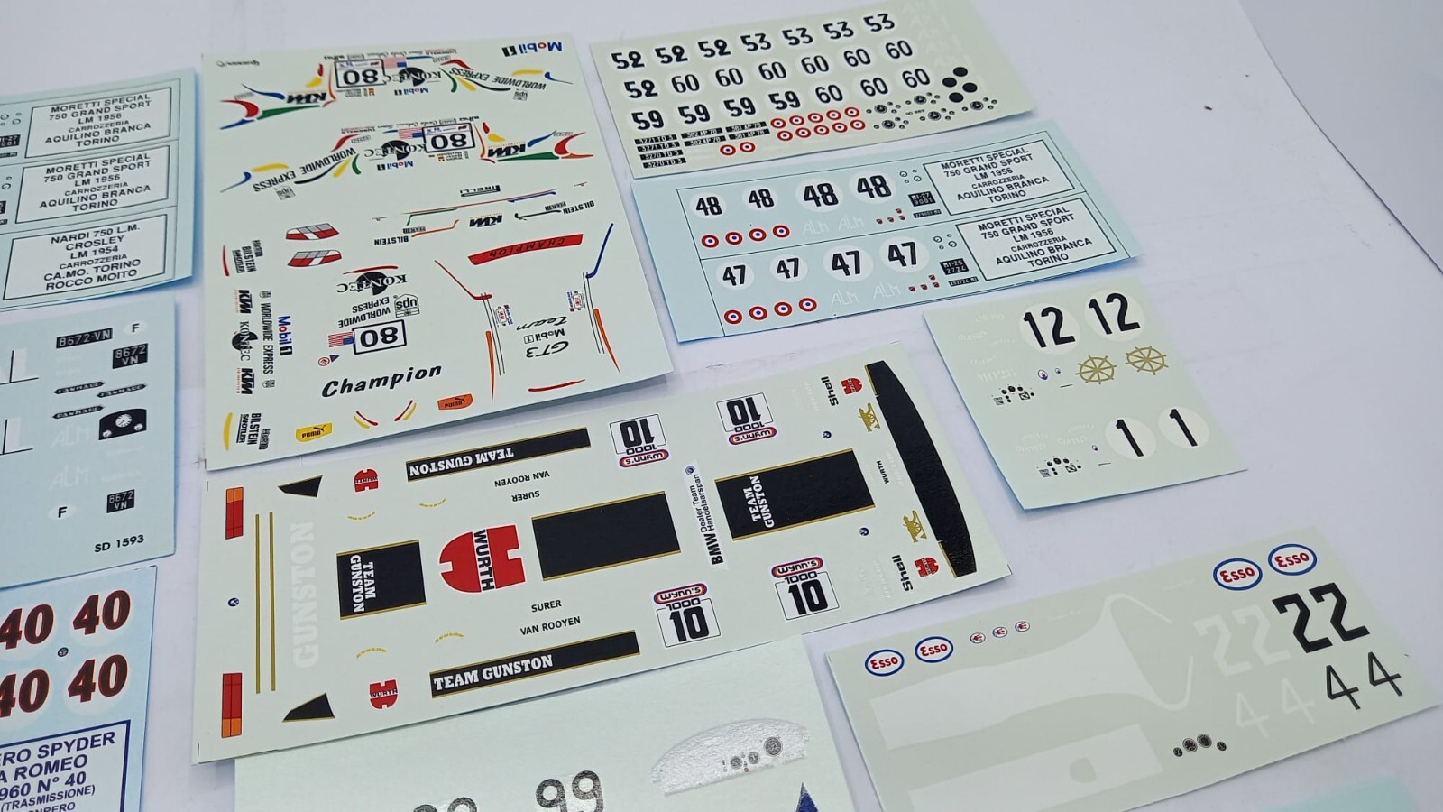 DECLOTTO2 Lotto di 28 decals assortite per modelli in scala 1/43 | eBay