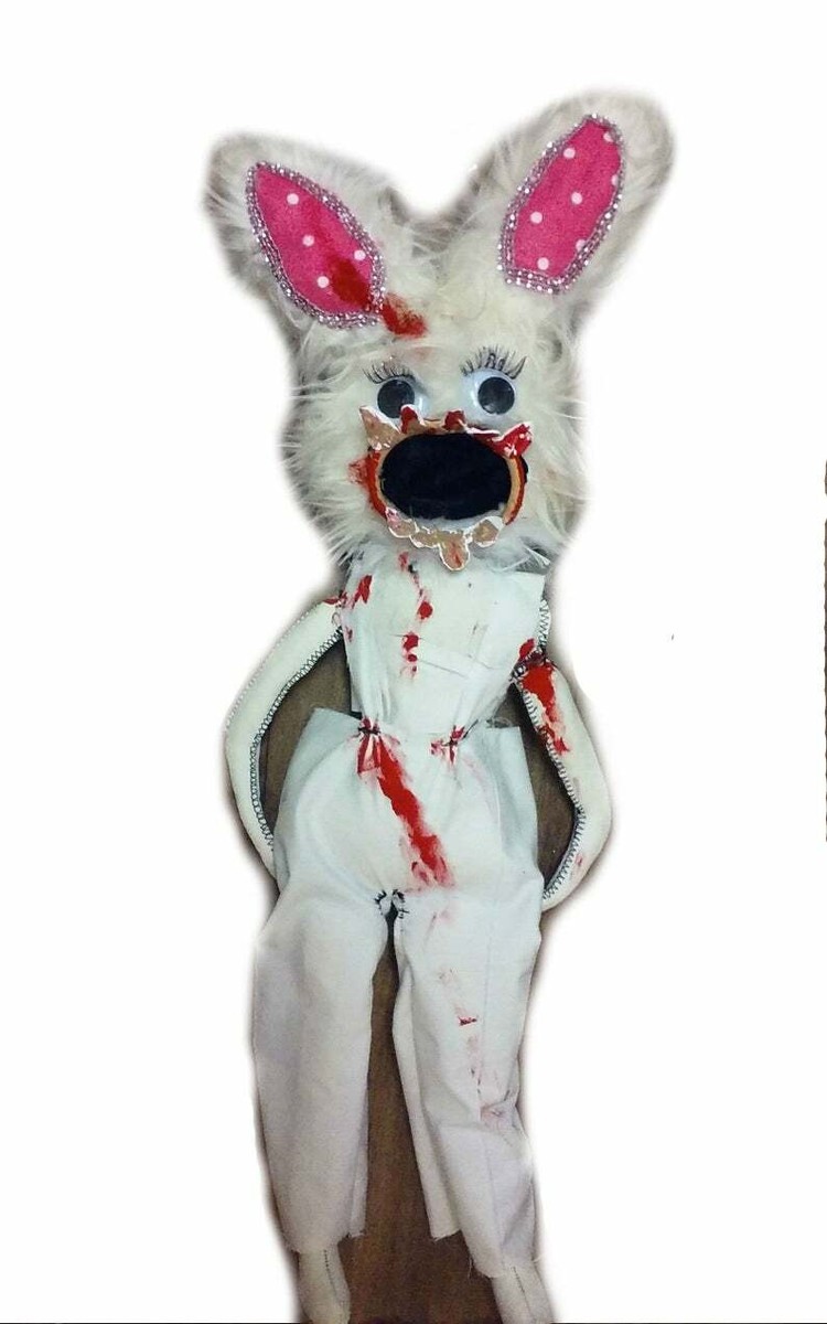 Killer Easter Bunny Bloody Easter Bunny, Creepy Bloody Rabbit, Gothic