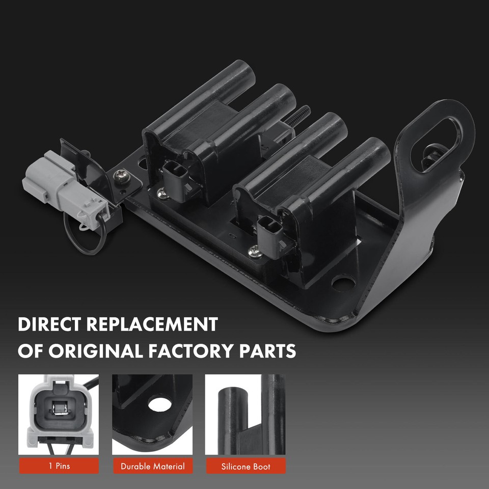 1x Ignition Coil & 4x Iridium & Platinum Spark Plug Kit for Kia Rio ...