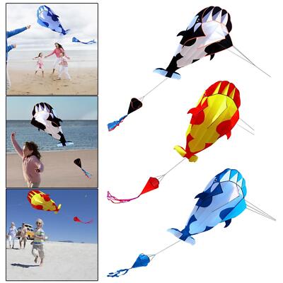 3D Killer Whale Kite Children Gifts Beach Kite with 30M Kites String ...