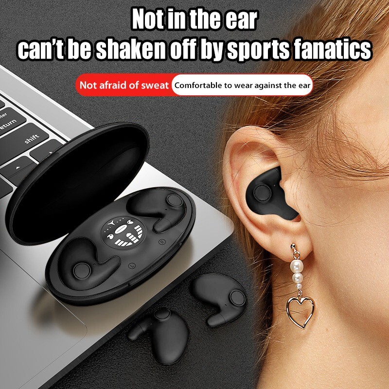 Invisible Sleep Wireless Earbuds Bluetooth 5.3 Headset TWS Waterproof ...