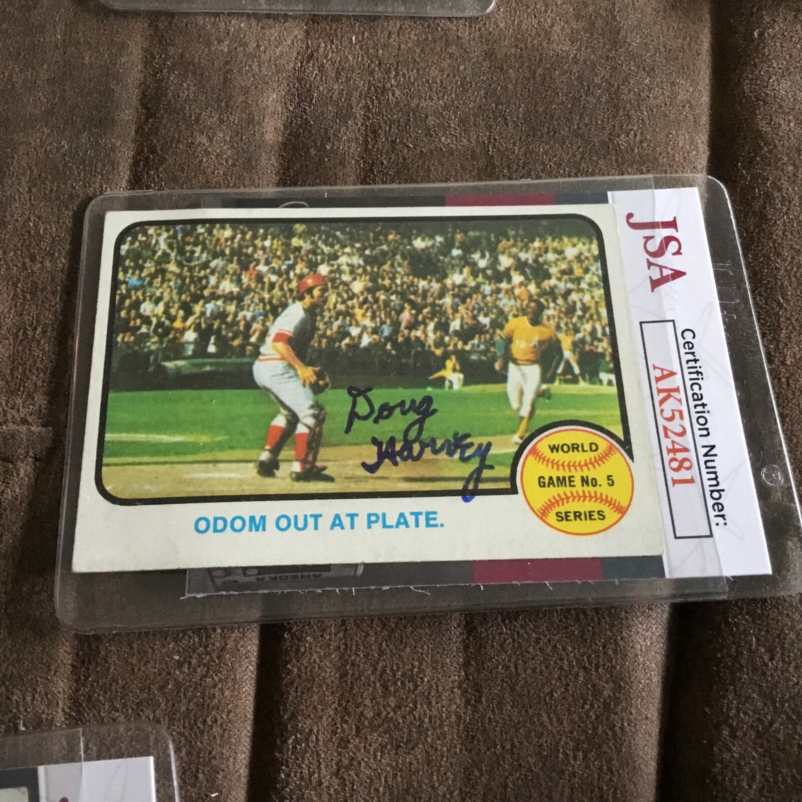 Autographed 1973 Topps Doug Harvey HOF JSA STICKER & CERT | eBay