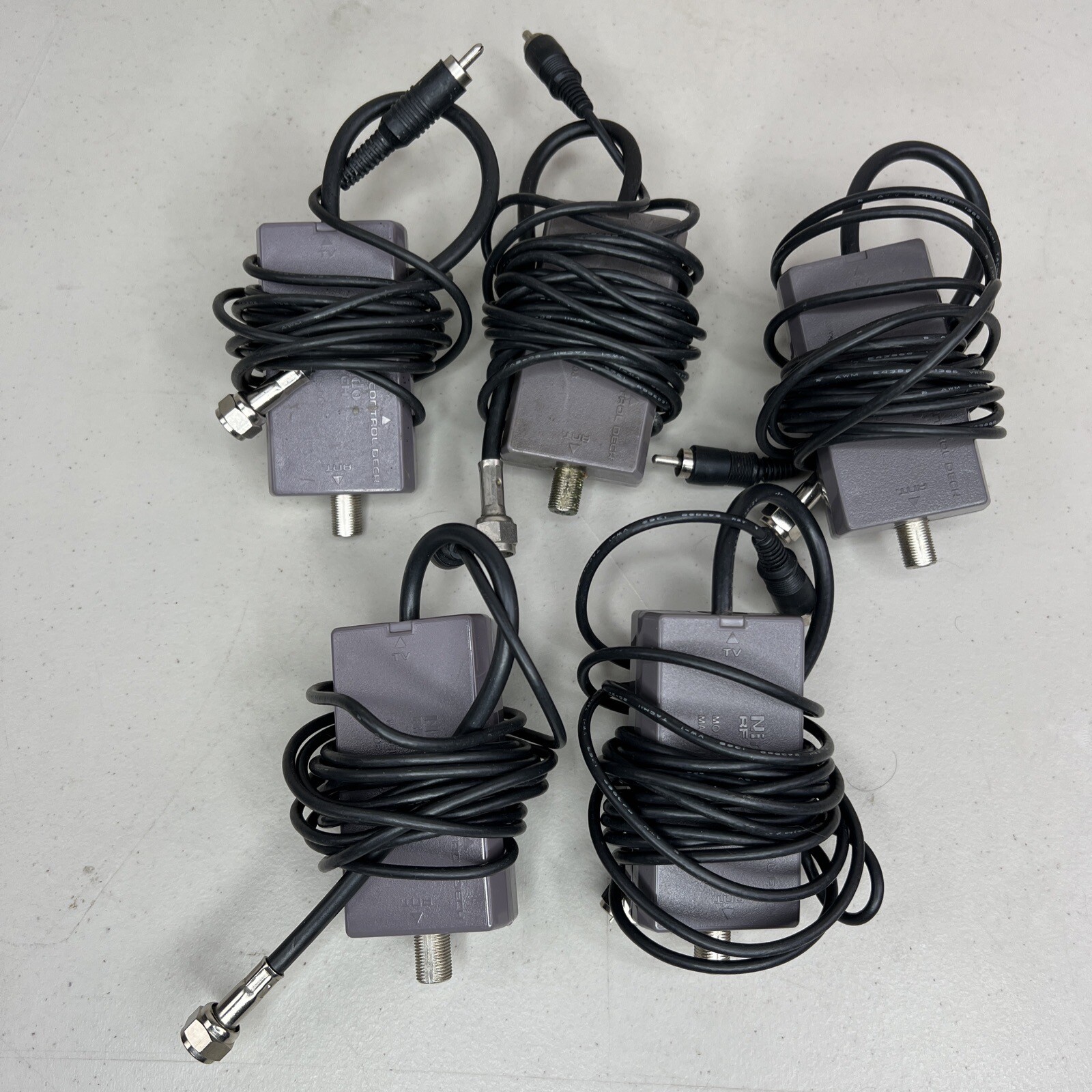 Lot of (5) OEM Authentic & Official Nintendo NES SNES RF Adapters ...