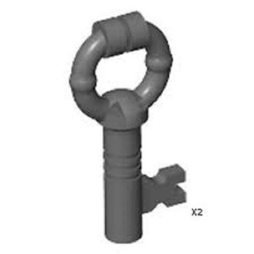 LEGO Minifig Dark Grey Keys x2 Harry Potter Batman Diagon Alley Hobbit ...