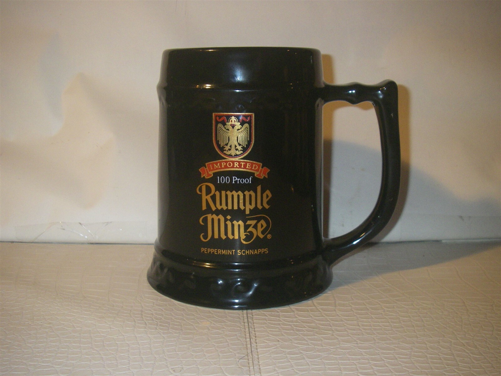 RUMPLE MINZE BLACK STIEN GLASS PORCELAIN MUG G3538 | eBay