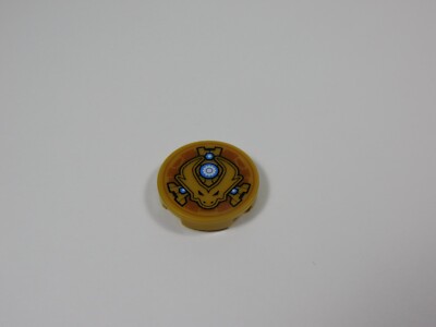 LEGO Ninjago Round 2x2 Printed Pearl Gold Tile Plates Minifig Q4 | eBay
