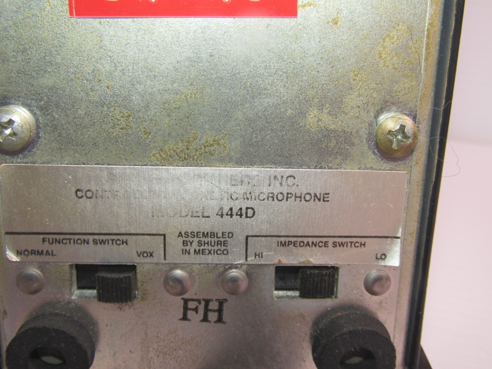 Vintage Shure 444D 444 D Desk Top Mic Microphone for sale online | eBay